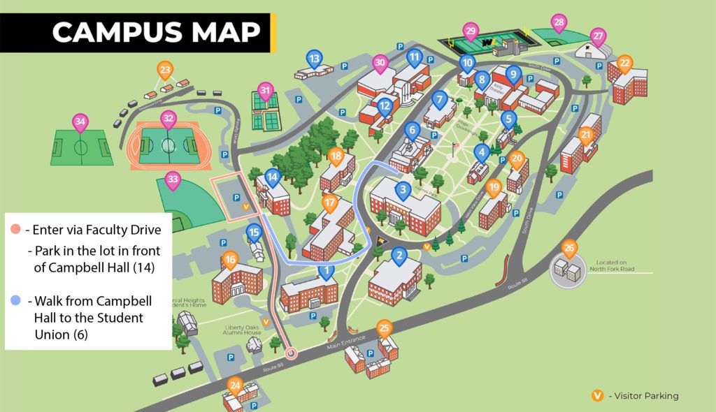 Campus-Map-052021-parking and walking directions