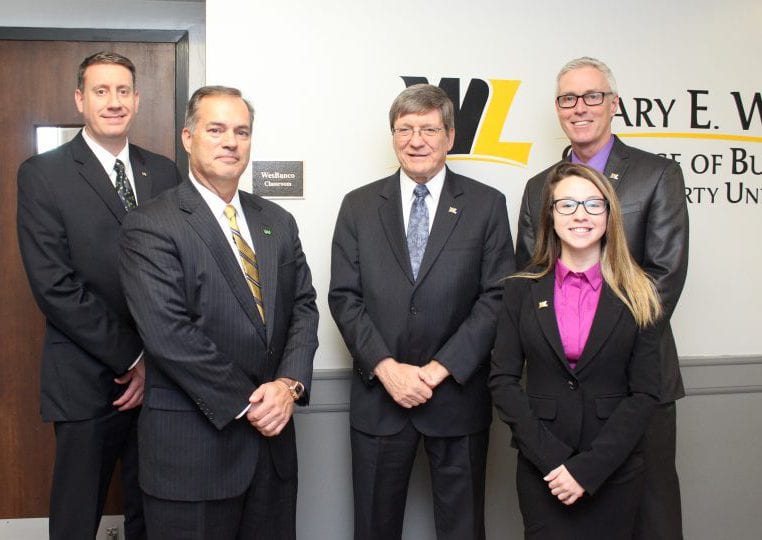 Classroom Named for Great Gala Donor WesBanco - Student Life