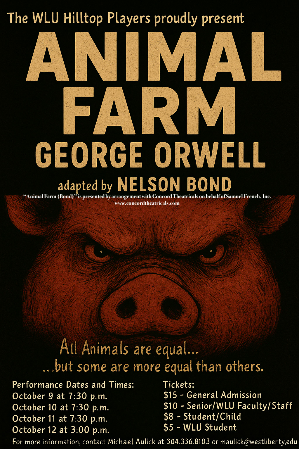 West Liberty University Theatre Presents Nelson Bond’s Adaptation of ...